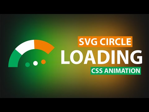 How to make a pure CSS animated SVG spinner | SVG Loading Circle Animation