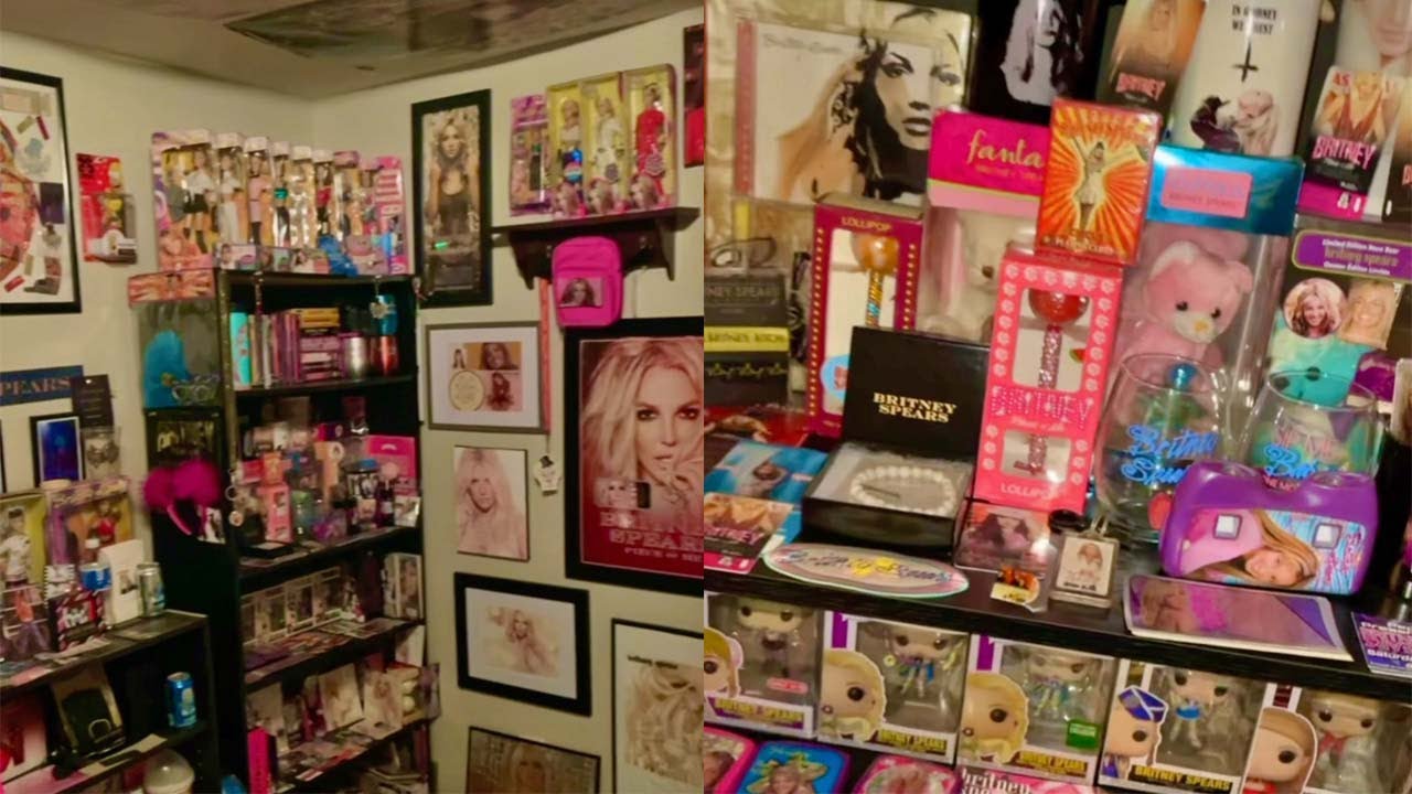 Britney Spears Super-Fan Has Incredible Merchandise Collection - YouTube