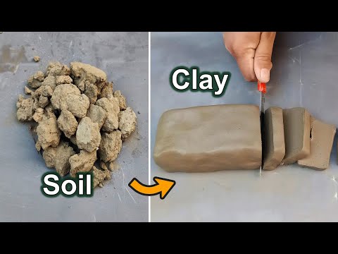 Clay making | How to make pottery clay from dirt | chikni mitti kaise banti hai | Childhood Hobbies