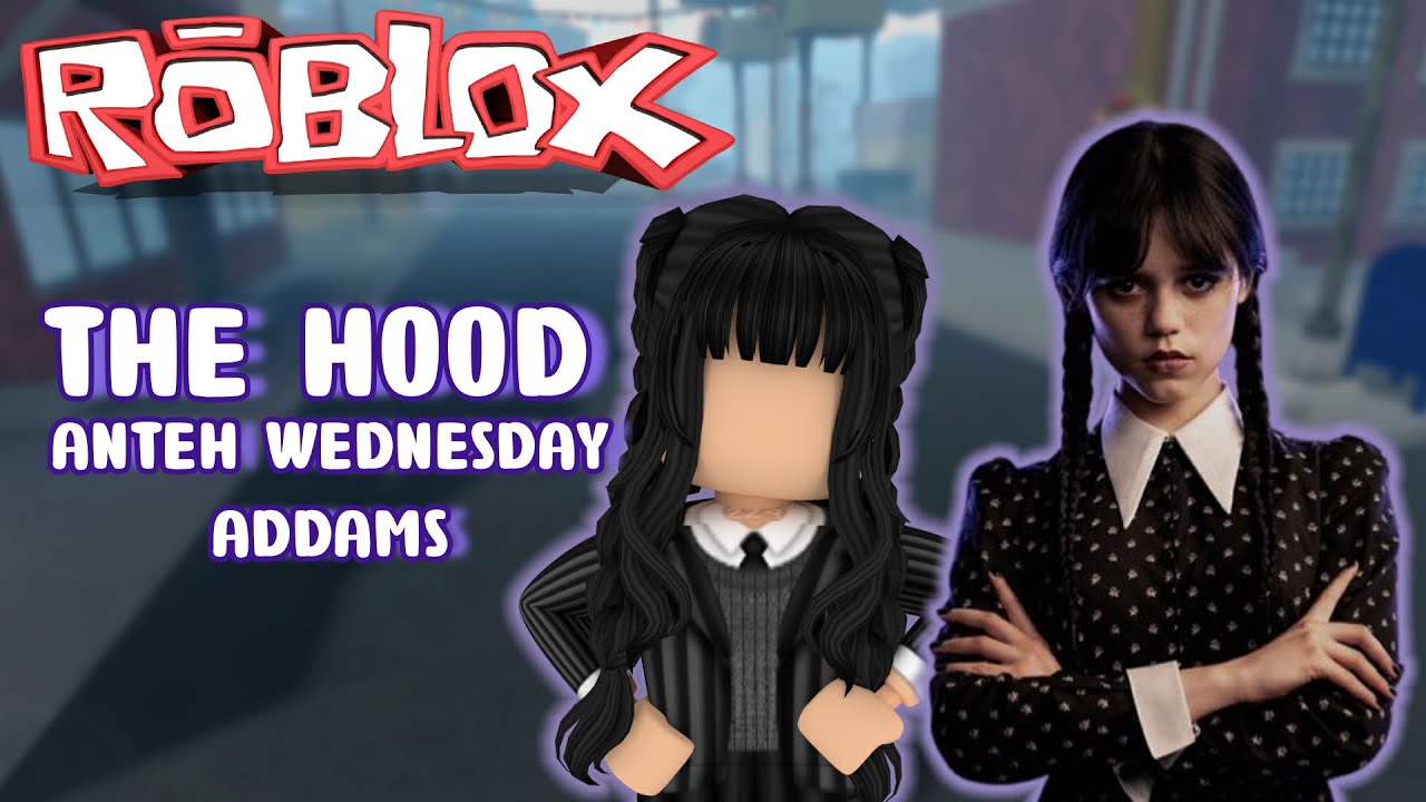 Anteh Wednesday Addams Roblox The Hood Funny Moments Cookie Queen Play Youtube