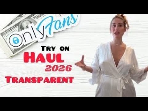 4k(06) ✨See Through Transparent Lingerie & micro bikini Try-On Haul