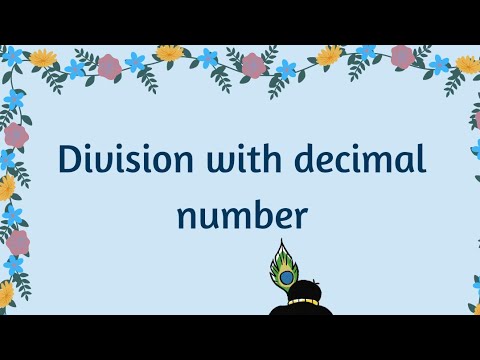 divison with decimal number - YouTube