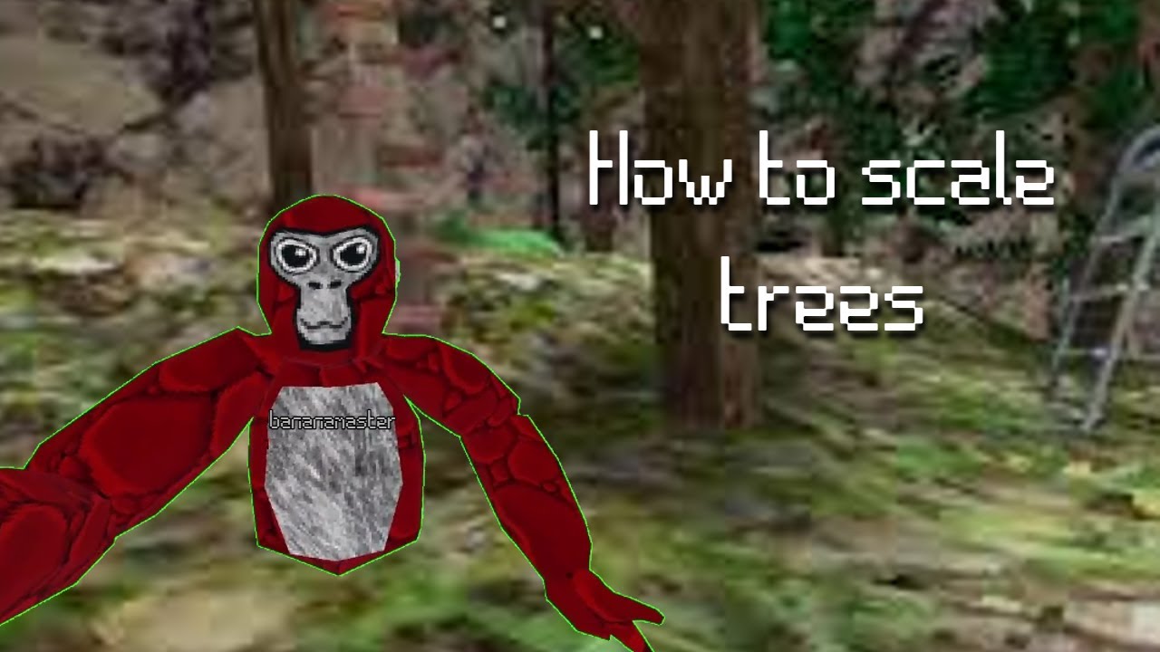 How to scale trees in Gorilla Tag - YouTube