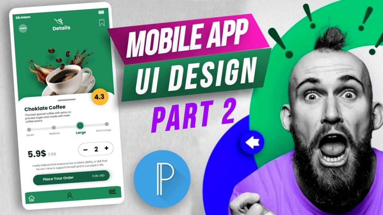 How to make UI/UX design on Pixellab mobile part 2 | Amazingplay. - YouTube