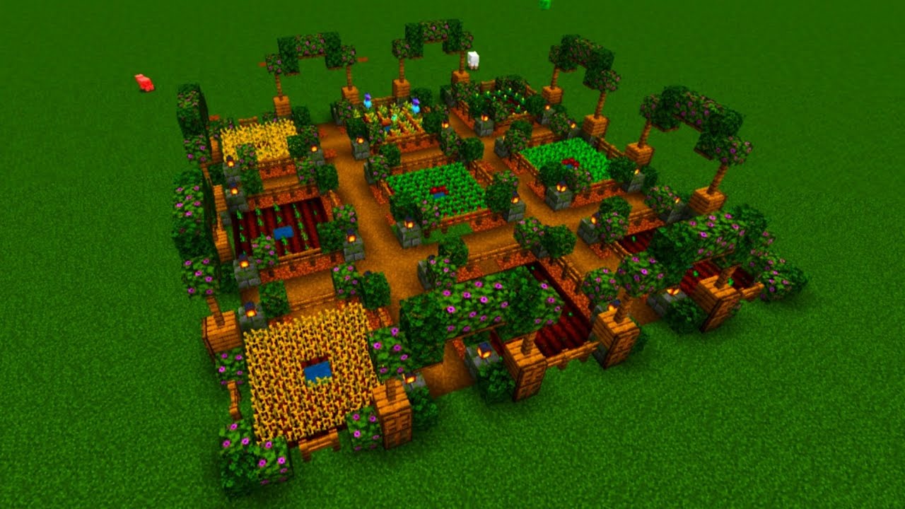 Minecraft Simple Farm Design | Minecraft Farm Design | Minecraft ...