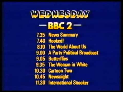 BBC 2 Continuity 1982 - YouTube