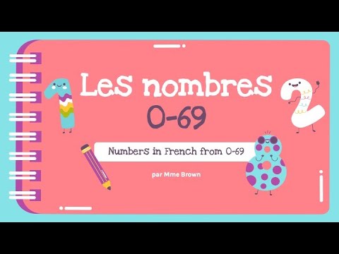 Numbers 0-69 in French with Mme Brown - YouTube