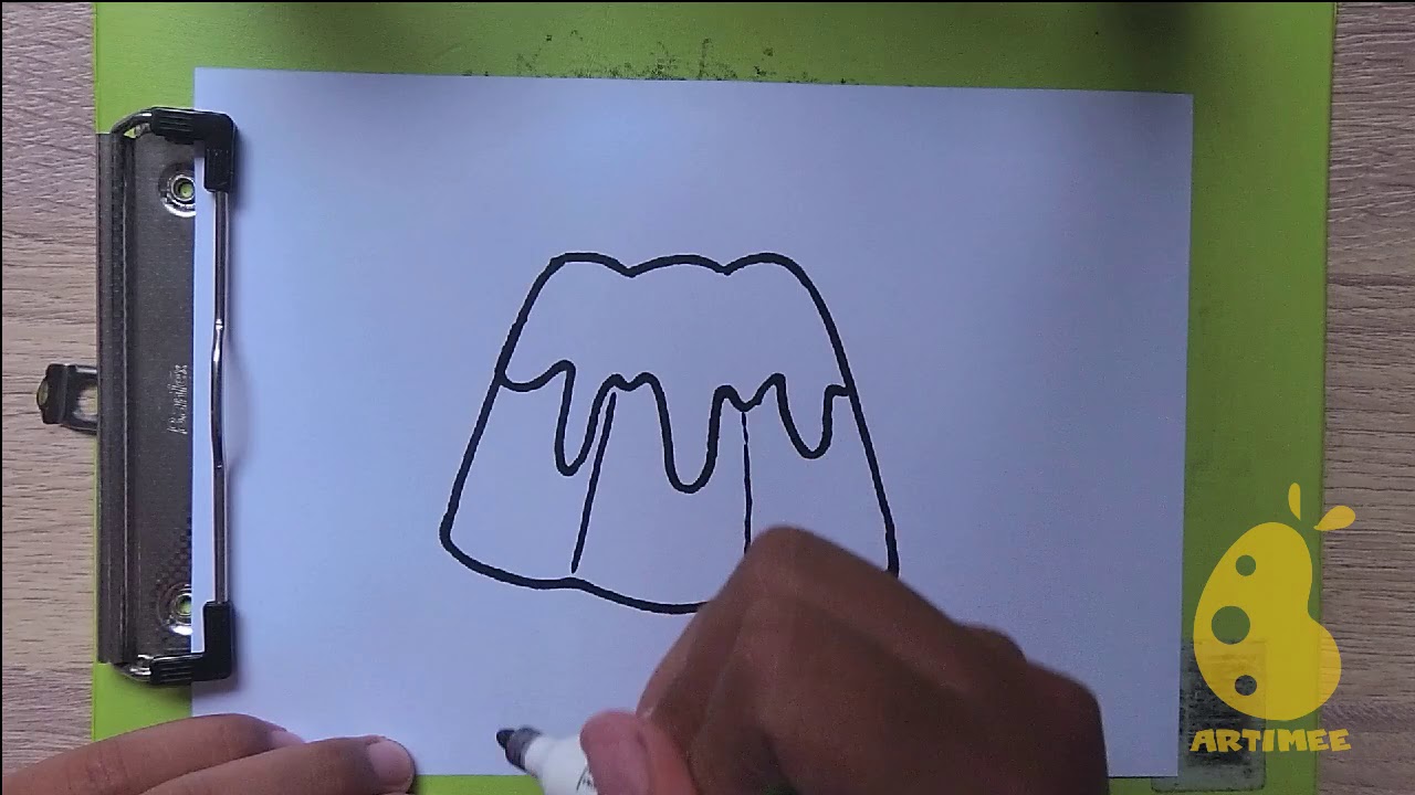 How to Draw simple pudding - YouTube