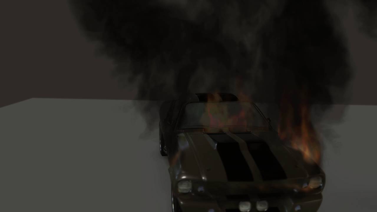 Blender PBR branch v0.4 Quick render - Burning Mustang GT 500 - YouTube