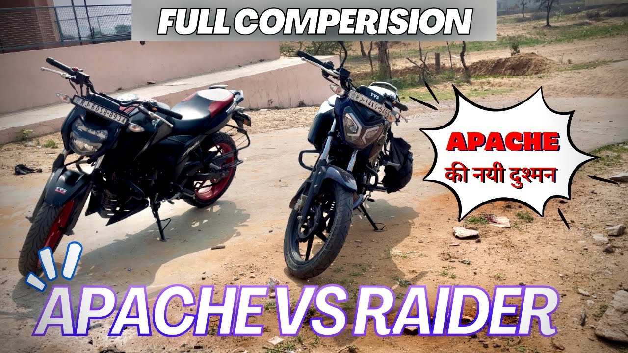 Tvs Apache vs Raider full comparison | Detailed video in real life ...