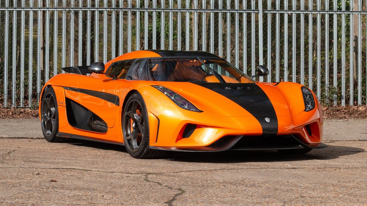 Tang Orange Pearl Koenigsegg Regera at SuperVettura - YouTube