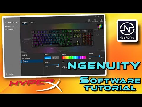 HyperX Ngenuity Software Tutorial  - Mechanical Keyboards - RGB Presets, Key assigments & Macros