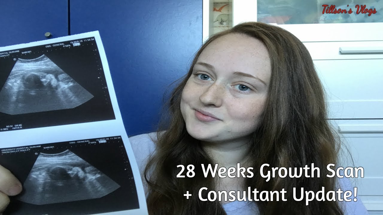 28 Weeks Growth Scan + Consultant Update! How Much Does He Weigh? - YouTube
