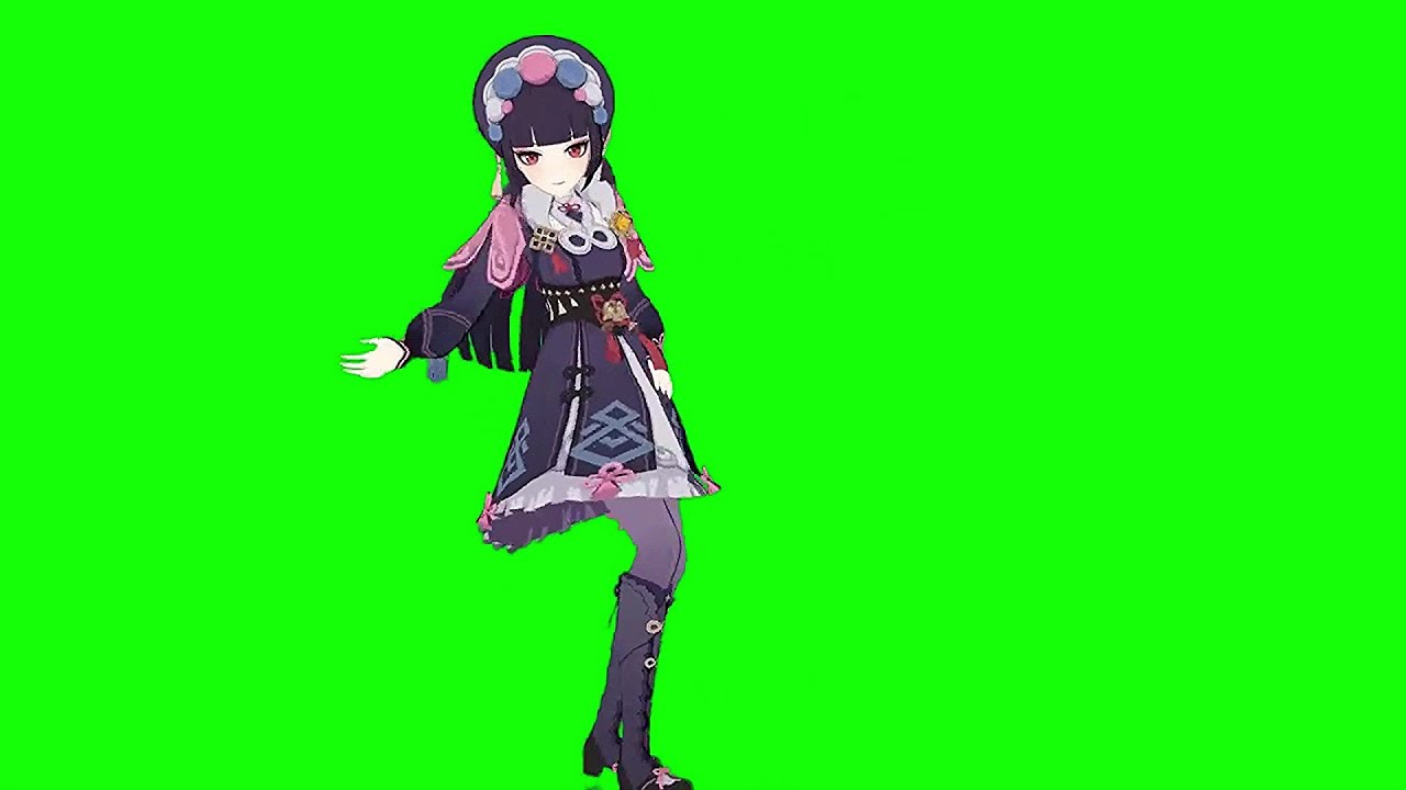 Yun Jin dancing【MMD Genshin Impact】Green Screen - YouTube