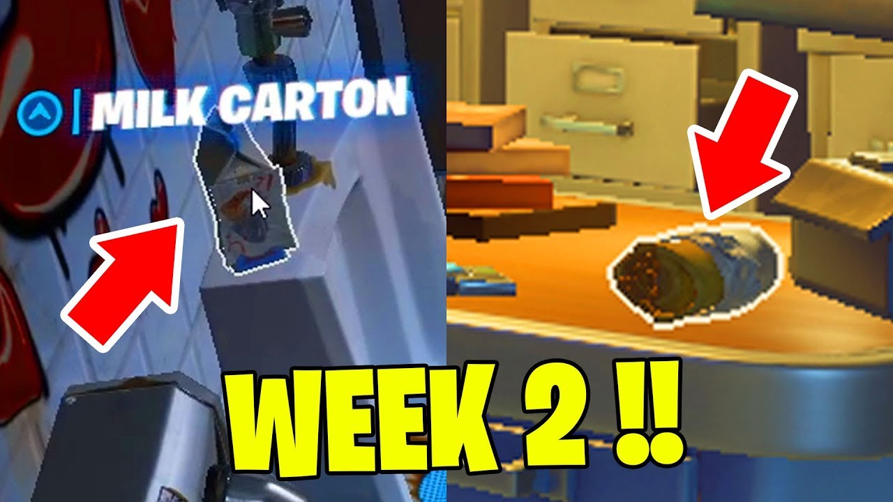 DeadPool Week 2 Fortnite - Find Deadpool Milk Cartoon & Find Deadpool's ...