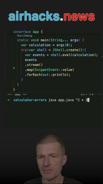 Evaluating Formulas and Syntax Error Handling with JShell #java #shorts #coding #airhacks - YouTube