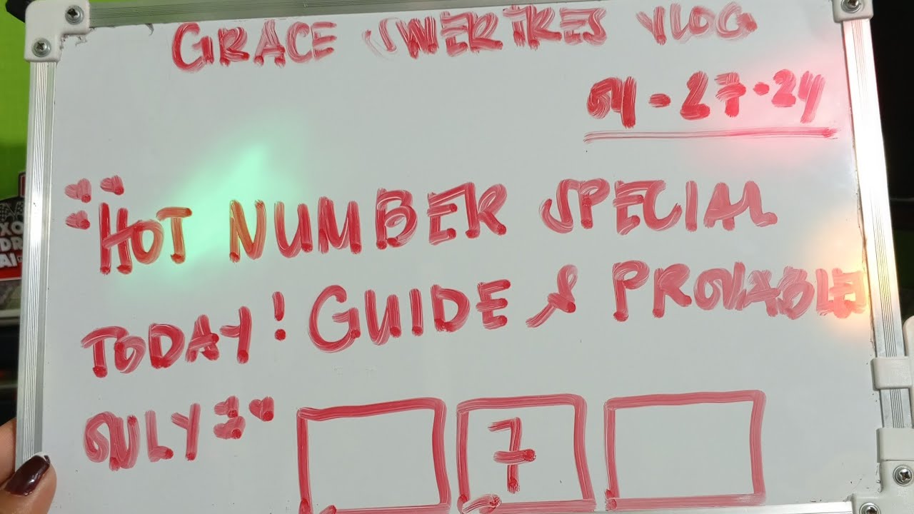 HOT NUMBER SPECIAL TODAY APRIL 27|GRACESWERTRESVLOG - YouTube