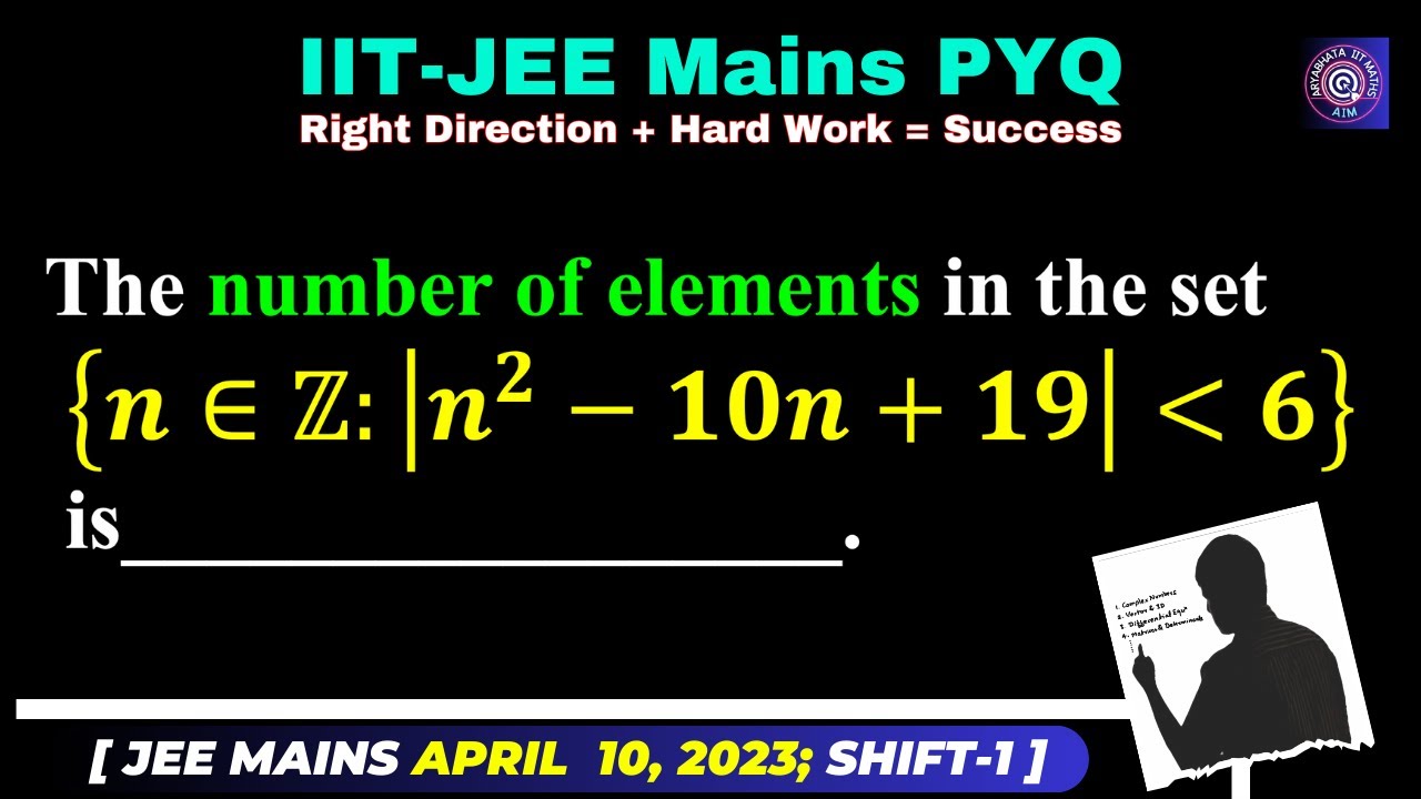 Sets & Modulus Inequality Based Question | Sets Class 11 | JEE Mains ...