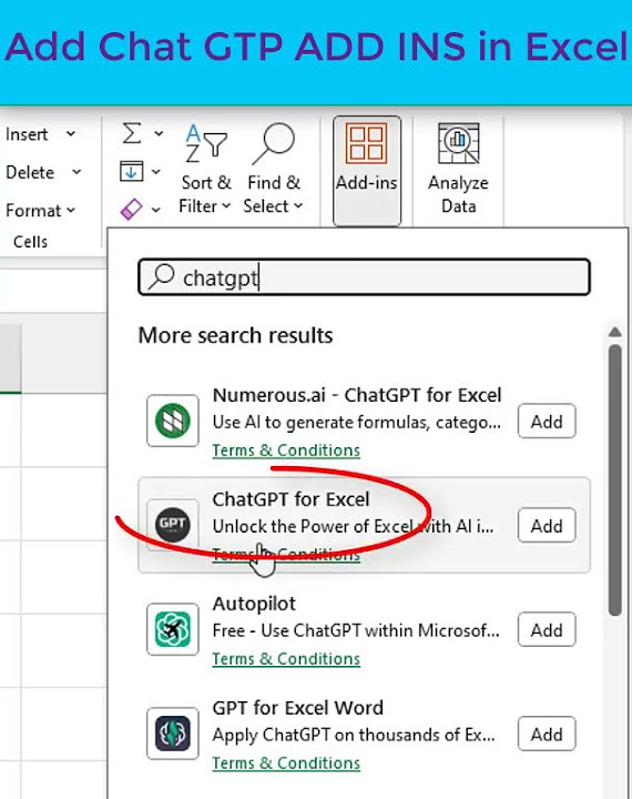 Excel யில் Chat GPT எவ்வாறு சேர்ப்பது? | How to add Chat GPT in Excel ...