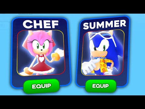 COMO PEGAR SKIN do SUMMER SONIC e CHEF AMY no SONIC SPEED SIMULATOR ...