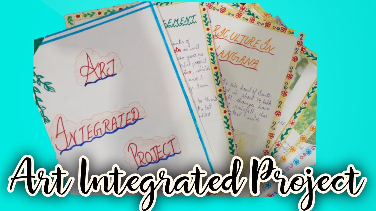 Art Integrated Project Of Telangana || Class 10 English School Project ...