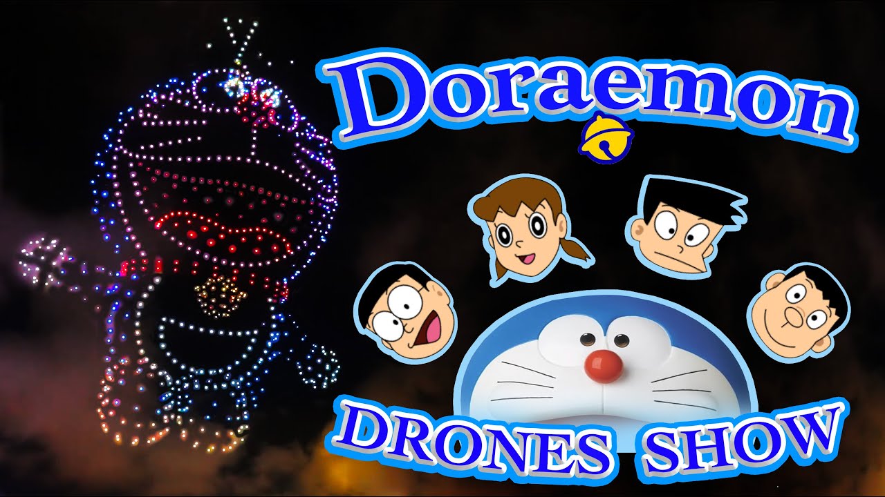 DORAEMON 90th ANNIVERSARY DRONE SHOW IN HONG KONG 🇭🇰 - YouTube