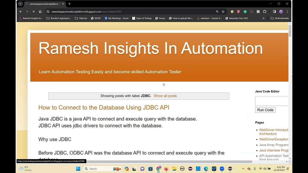CoreJava Exception Handling Programs Part2 Java JDBC Connection Dec 18 2023 - YouTube