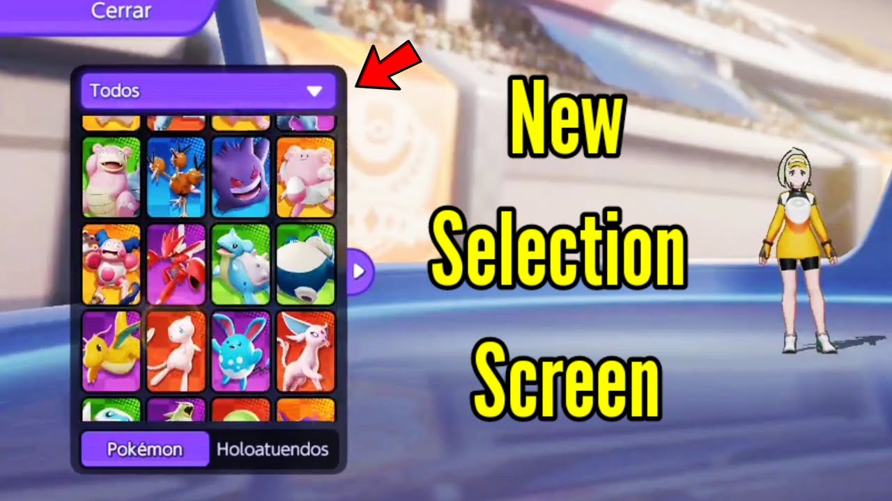 NEW SELECTION SCREEN | Pokemon UNITE - YouTube