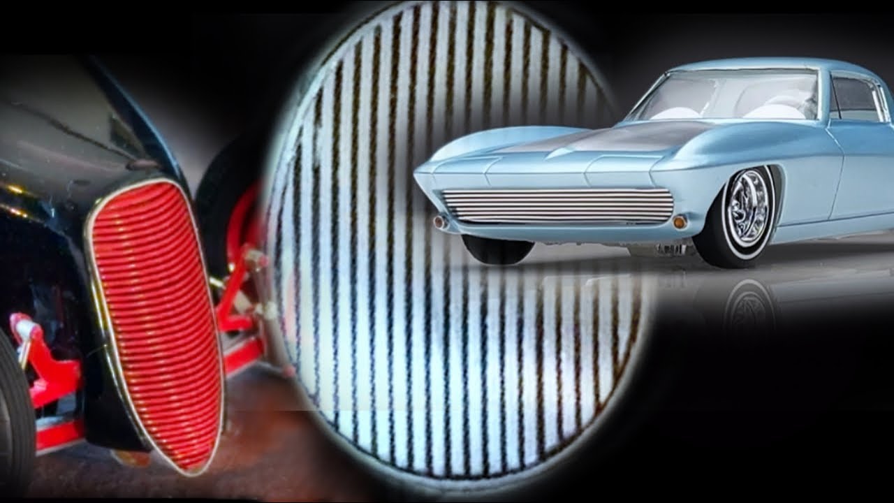 Make a Perfectly Spaced Custom Grille for a Scale Model - YouTube