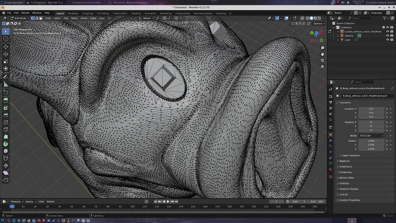 How to easily edit an STL file with Blender - YouTube
