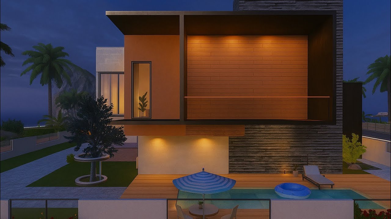 Level 30! Modern minimalist house design 🏡 | PUBG mobile home mode ...