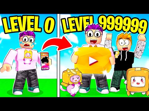 Can We Be The MOST FAMOUS YOUTUBERS EVER In ROBLOX YOUTUBE SIMULATOR!? (MAX LEVEL!)