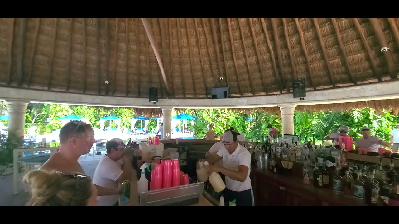 Pool bar Paradise Beach Cozemel, Mexico - YouTube