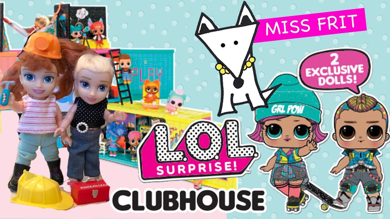 Frozen Anna & Elsa Build the LOL Surprise Doll Clubhouse | Thanks For ...