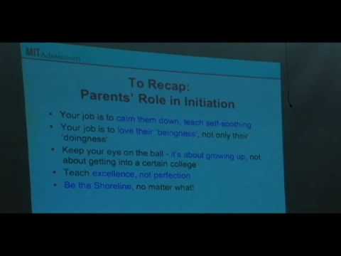 Marilee Jones Recapping the Parents' Role in Their Child's Initiation ...