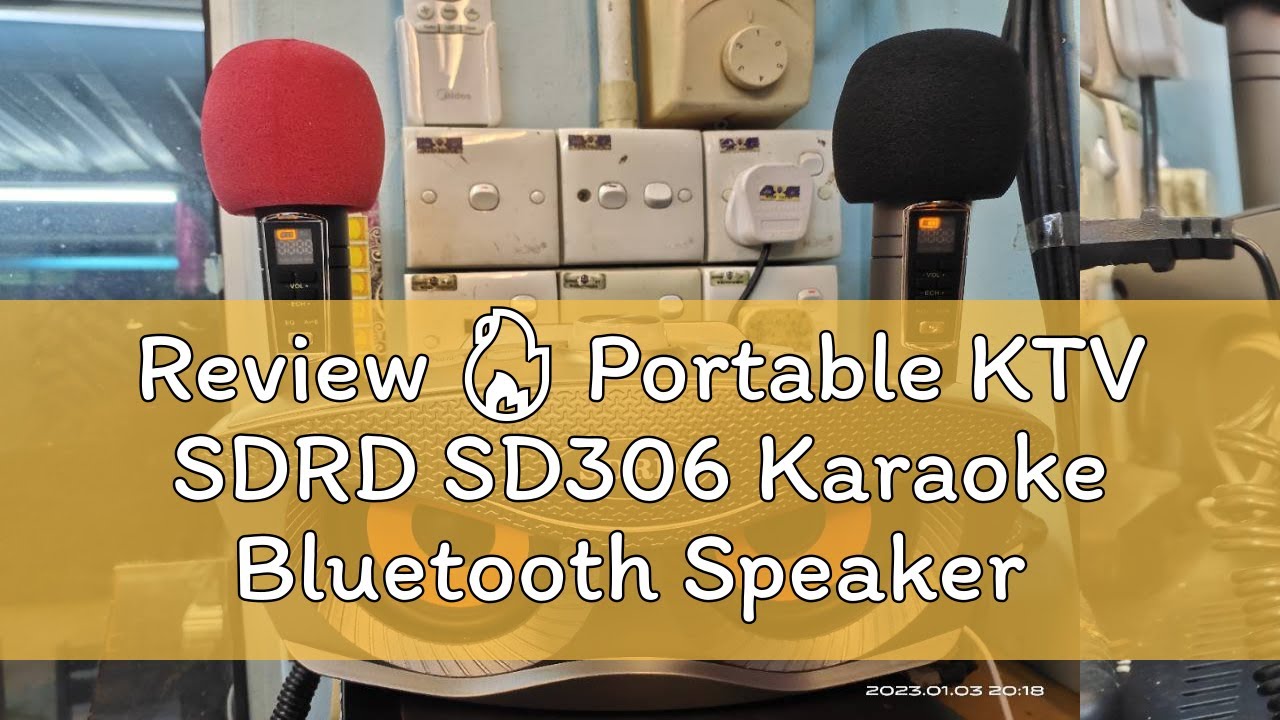 Review 🔥 Portable KTV SDRD SD306 Karaoke Bluetooth Speaker SD-306 Plus ...