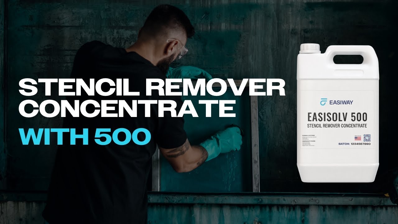 EasiSolv 500 Stencil Remover Concentrate - YouTube