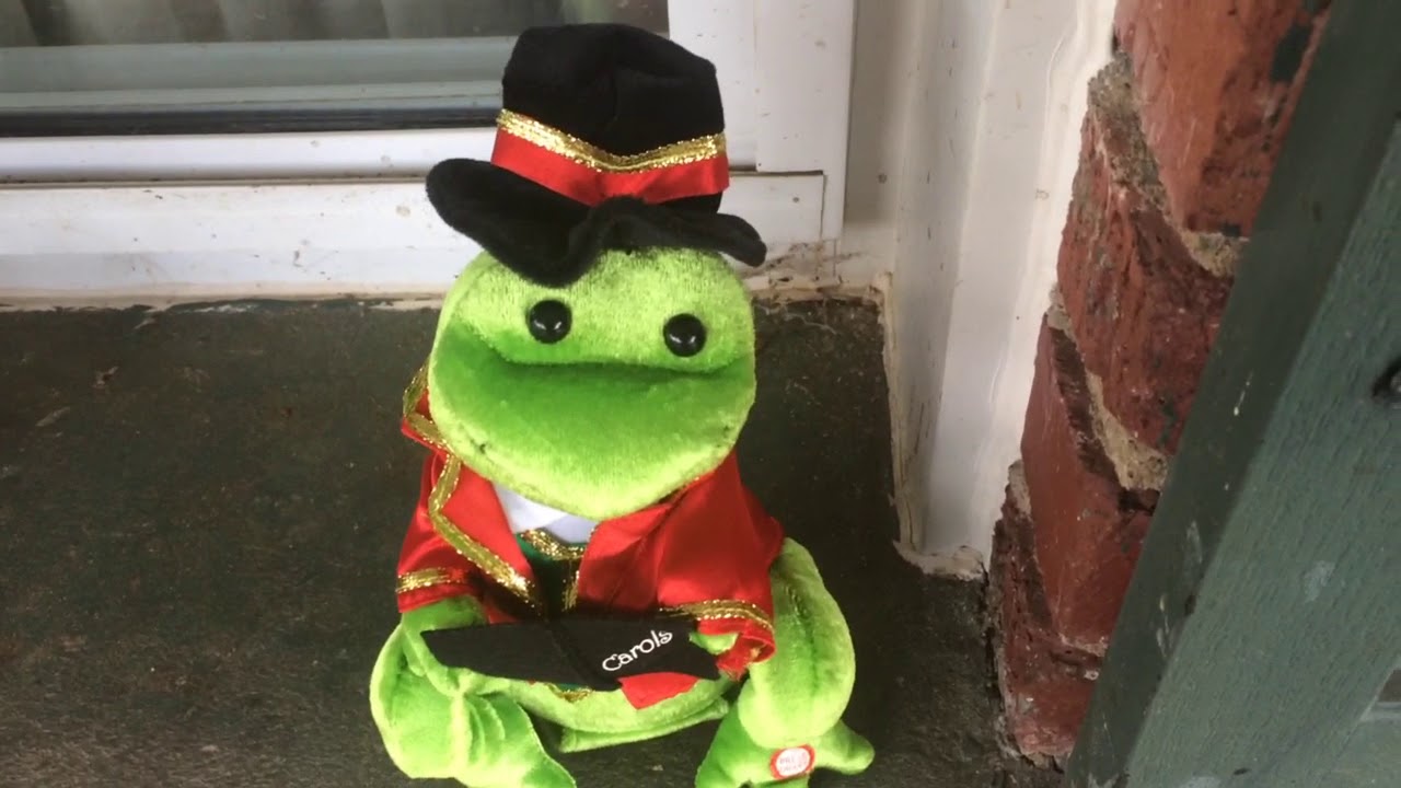 Gemmy 2008 Caroling frog - YouTube