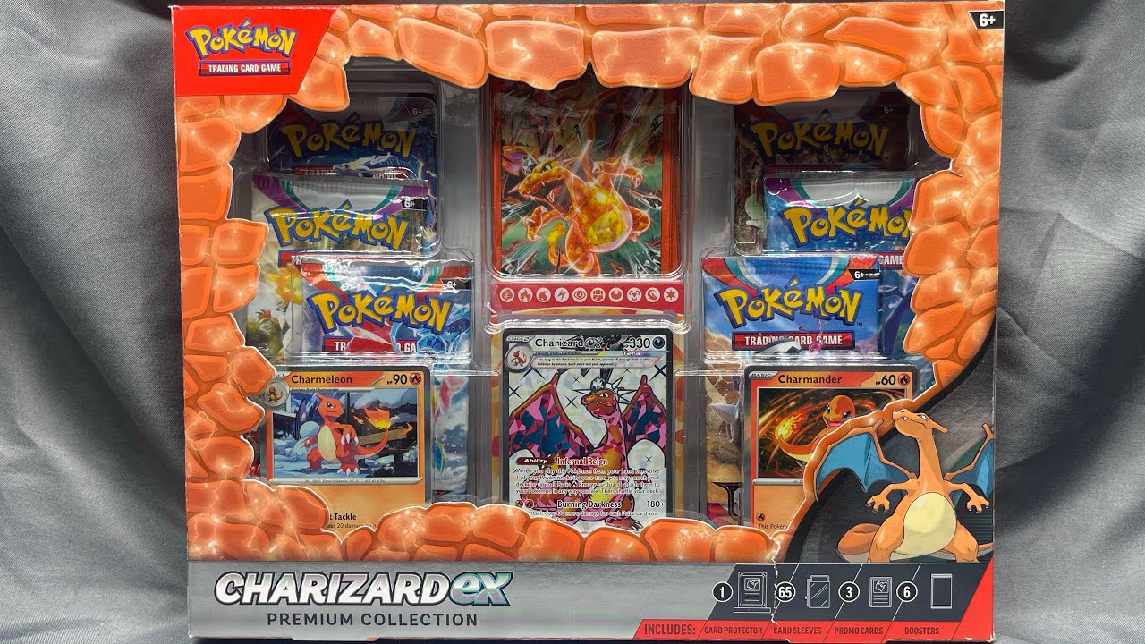 CHARIZARD EX PREMIUM COLLECTION POKEMON CARD SEALED BOX OPENING ...
