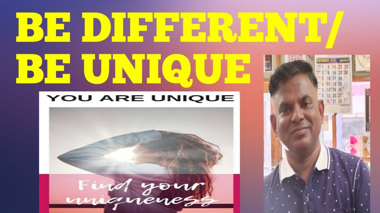 Be Unique Be Different/Motivational Video/By KD - YouTube