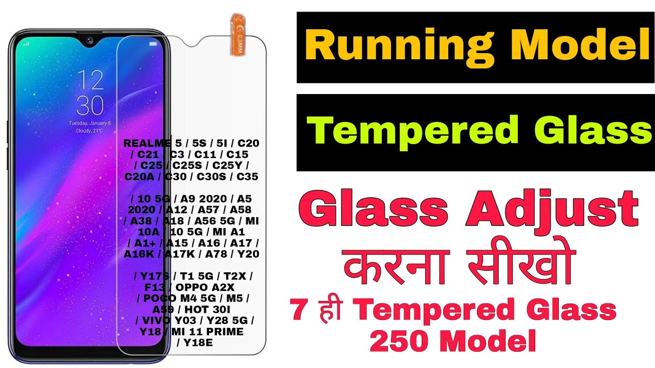 Running Model Tempered Glass | Tempered Glass Adjustment | Tempered ...