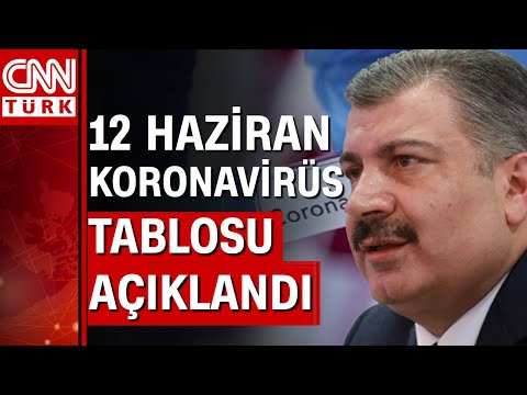 12 Haziran Koronavirüs tablosu ve vaka sayısı Sağlık Bakanlığı tarafından açıklandı!