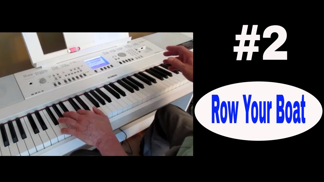 Row, Row, Row Your Boat. Beginner piano course song #2. - YouTube