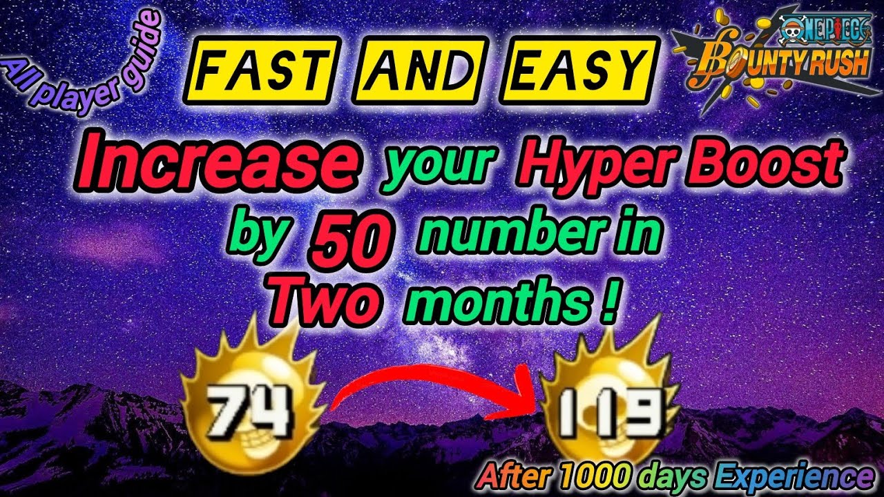 The Fastest and Easiest way to increase Hyperboost😤 | One Piece Bounty ...