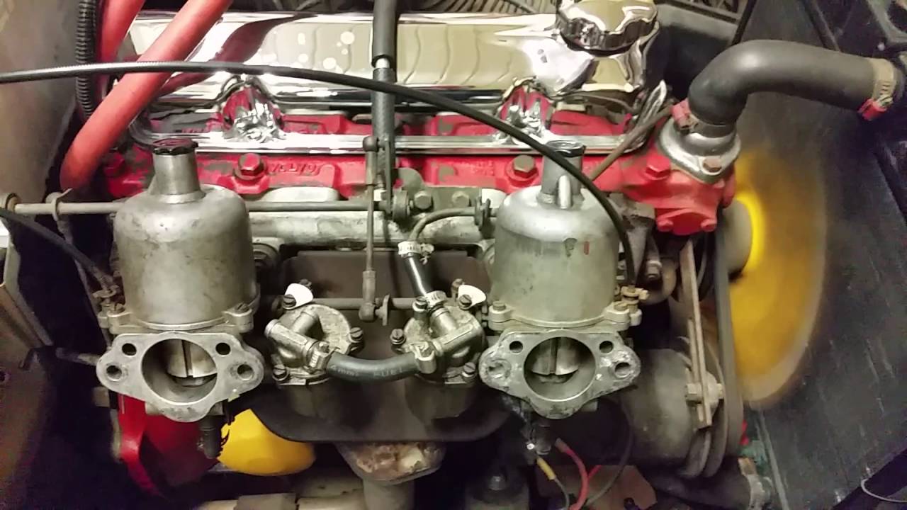 62 Volvo PV544 B18 With Dual S.U. Carbs - YouTube