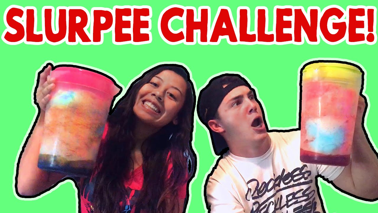 SLURPEE DRINKING CONTEST! - YouTube
