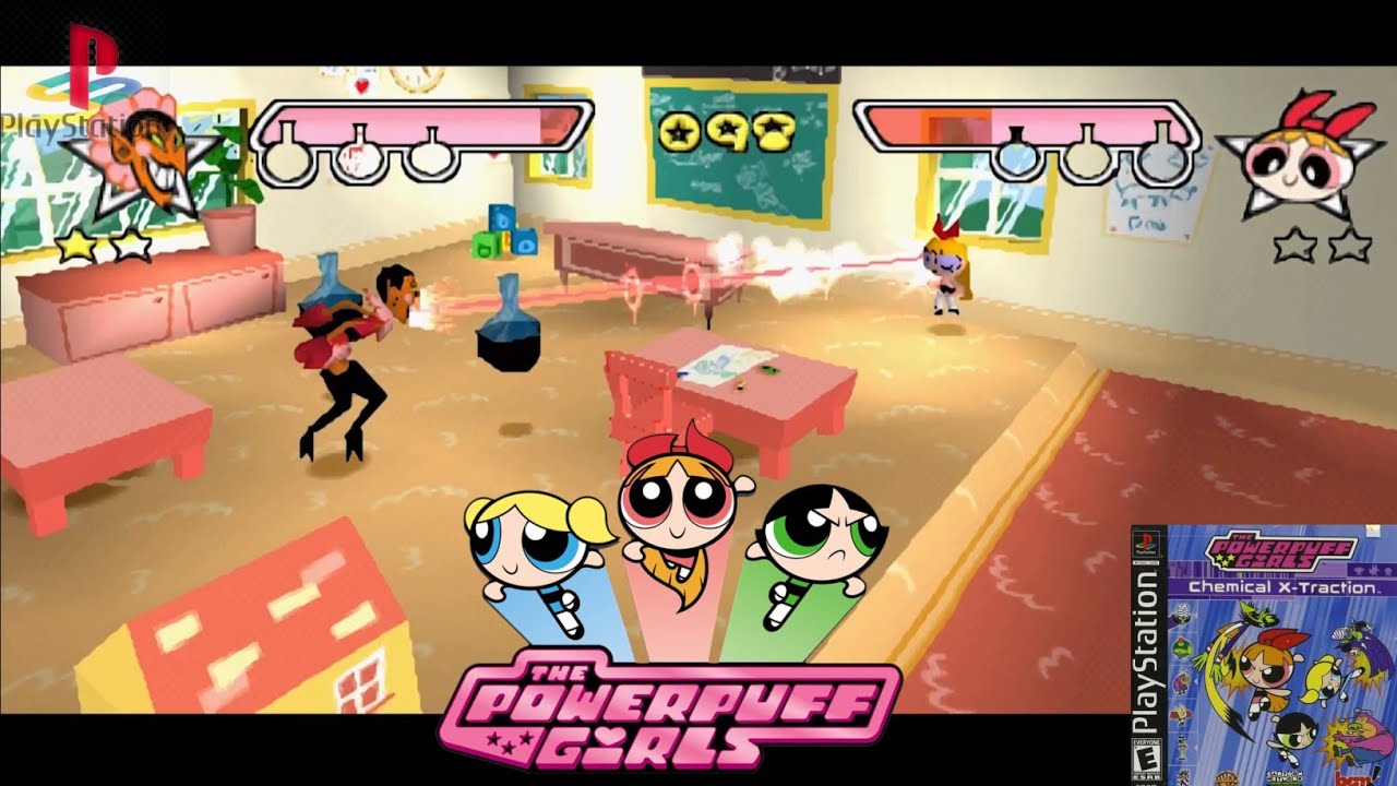 THE POWERPUFF GIRLS: CHEMICAL X-TRACTION (PS1) | ALL CHARACTERS AND ...