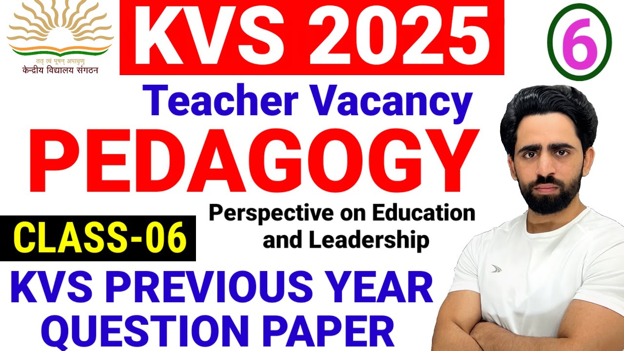 KVS Previous Year Question Paper | Class-06 | KVS New Vacancy 2025 ...