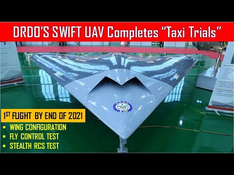 DRDO’S SWIFT UAV Completes “Taxi Trials” | AURA | Ghatak UCAV - YouTube