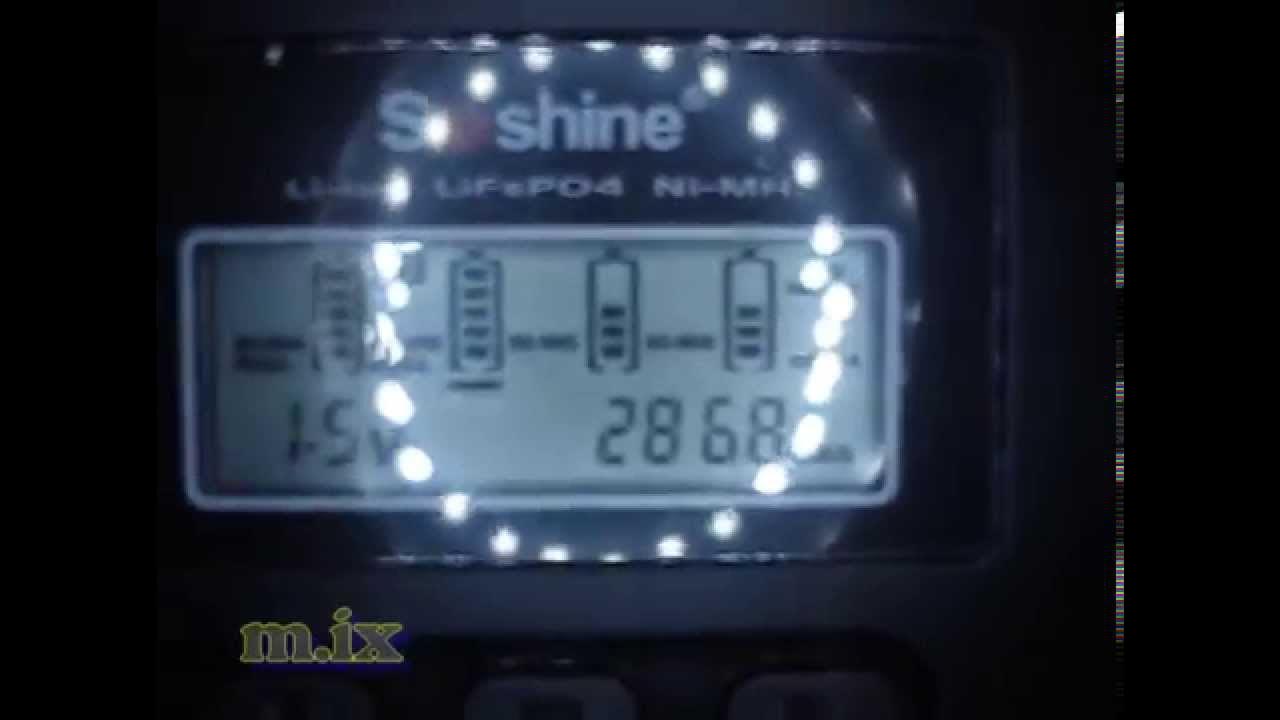 Soshine H4 charge setup зарядка и установки - YouTube